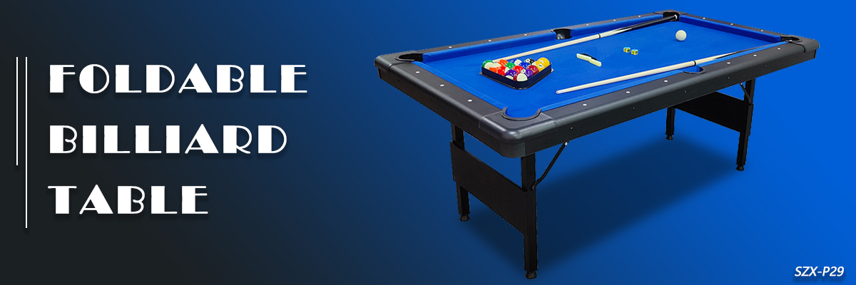Portable Pool Table With Folding Legs SZX 6ft and 7ft Billiard Table