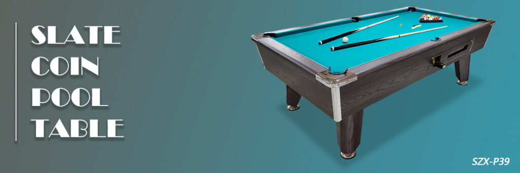 SZX British Modern Classic 8ft Pocket Slate Coin Pool Table For Sale